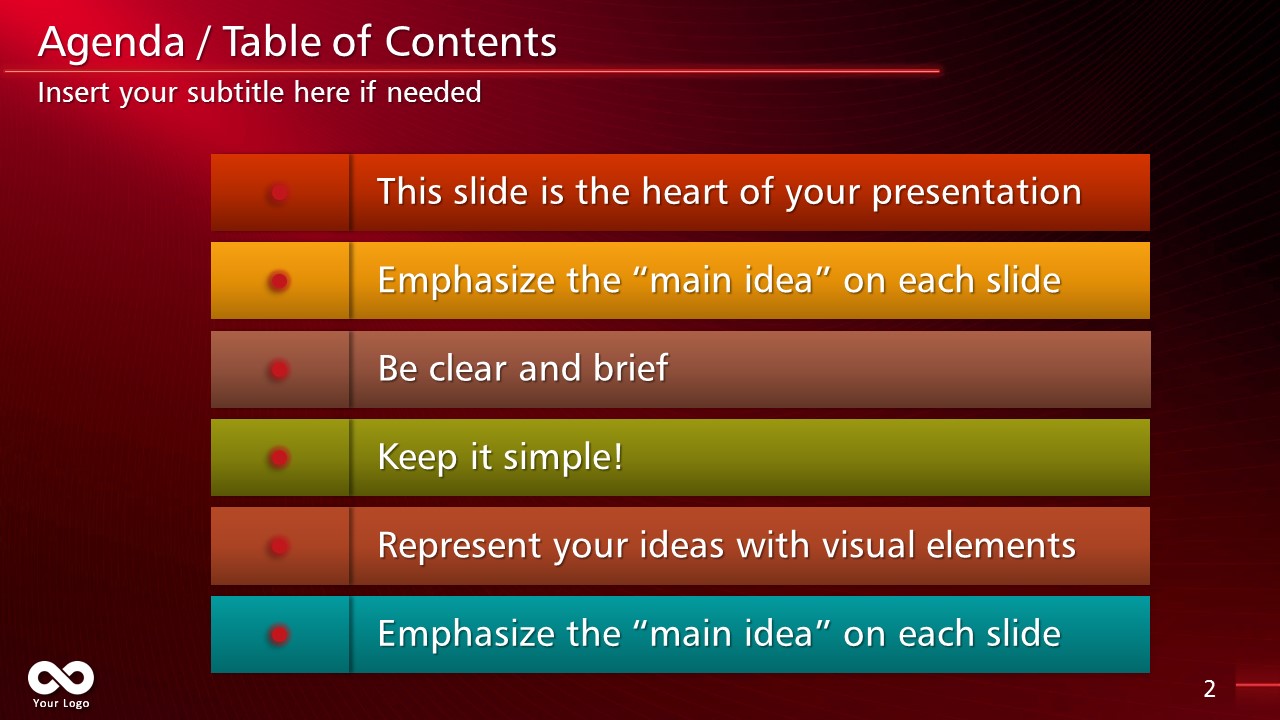 Generic Business PowerPoint Template | Slide in a Box