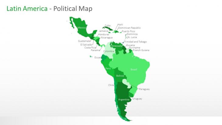 LATIN AMERICA Maps PowerPoint Template | Slide in a Box