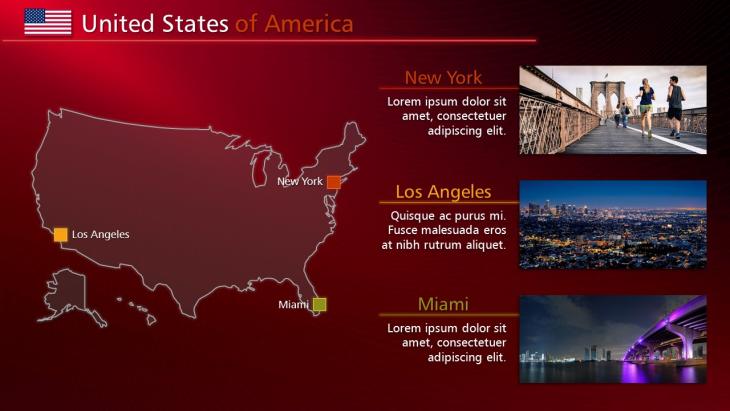 USA Maps PowerPoint Template | Slide in a Box