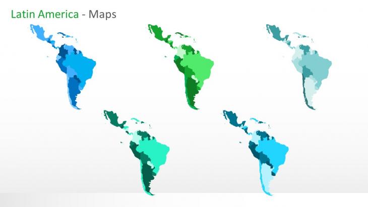 LATIN AMERICA Maps PowerPoint Template | Slide in a Box