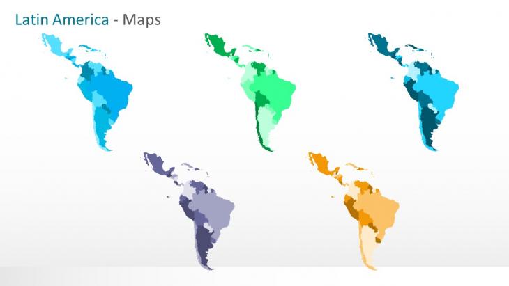 LATIN AMERICA Maps PowerPoint Template | Slide in a Box