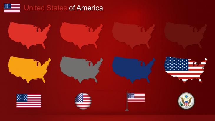 USA Maps PowerPoint Template | Slide in a Box
