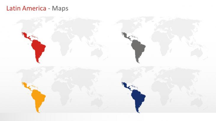 LATIN AMERICA Maps PowerPoint Template | Slide in a Box