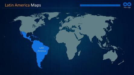 LATIN AMERICA Maps PowerPoint Template | Slide in a Box