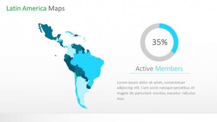 LATIN AMERICA Maps PowerPoint Template | Slide in a Box